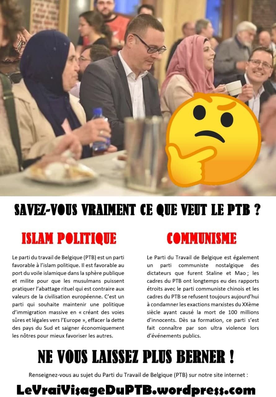 Comment aider à la campagne « Le vrai visage du PTB »? – NATION
